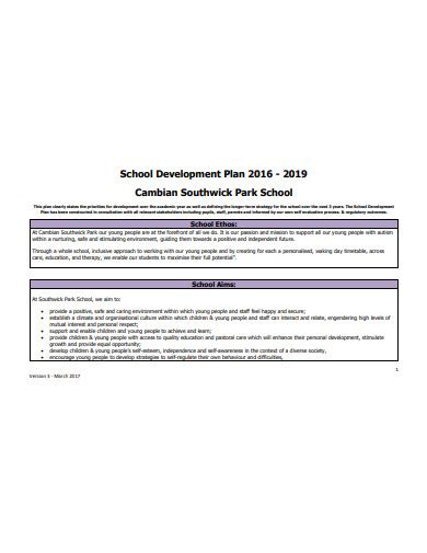 21 School Development Plan Templates In Doc Pdf