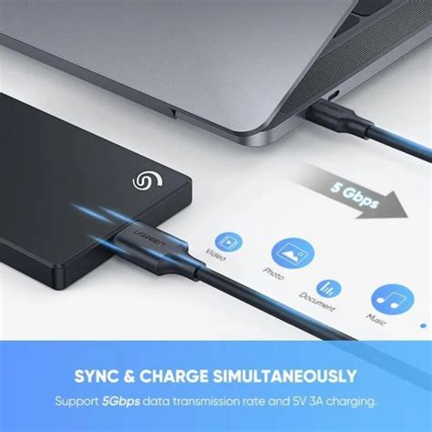 Купить Кабель Ugreen Us312 Usb Type C To Usb 3 0 Micro B 1m 20103