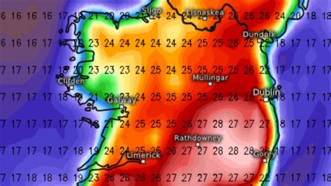 Shock New Irish Heatwave Hottest Temperature Update As Record 30c