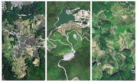 [포토] 위성 시각서 본 中 계단식 논의 아름다움