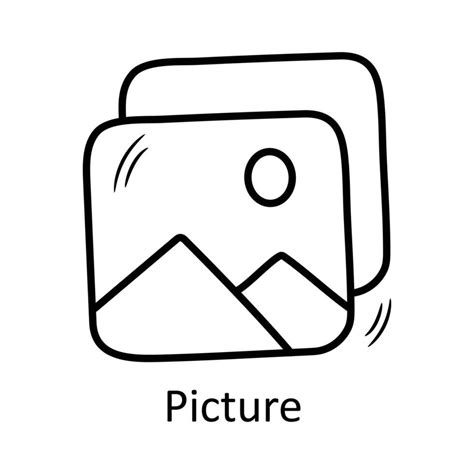 Picture Vector Outline Icon Design Illustration Travel Symbol On White Background Eps 10 File