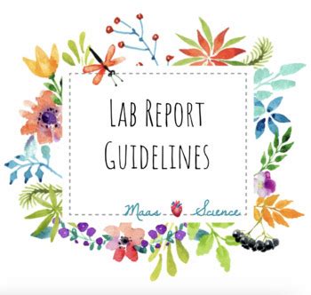 Lab Report Guidelines By Maas Love Science TPT