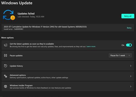 How To Fix Install Error 0x800f0983 In Windows Update Microsoft Qanda