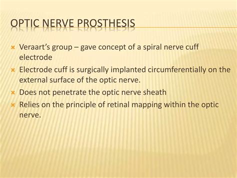 Visual Prosthesis Pptx