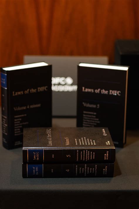 Launch Of The Laws Of Difc Commentaries Volume 4 Reissue And Volume 5 Difc Academy