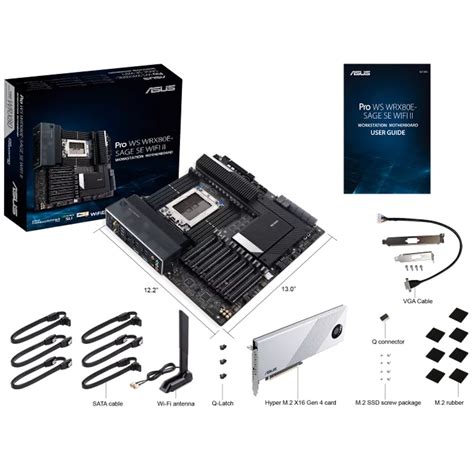 Placa mãe sWRX8 - ASUS Pro WS WRX80E-Sage SE WIFI II (E-ATX) - waz