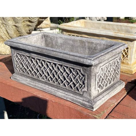 Rectangle Lattice Pot Concrete Planter 0507 Wantirna Garden Ornaments
