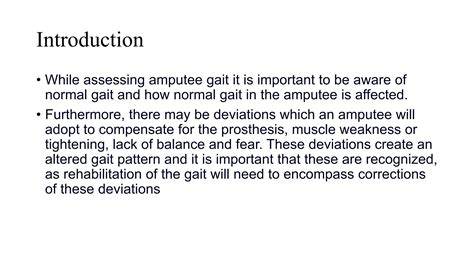 Transfemoral Prosthesis Gait Deviations Pptx