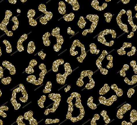 Glitter Cheetah Print Background