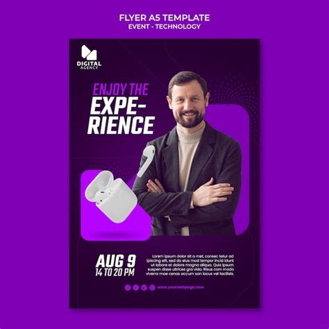 Technology Event Flyer Template Free Psd