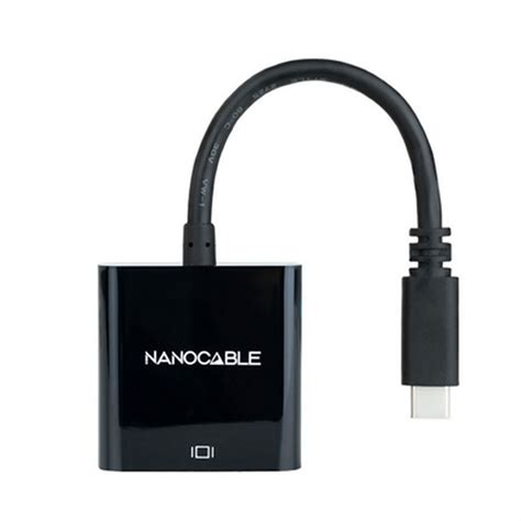 Adaptateur Usb C Vers Hdmi Nanocable 10164102 Bk Noir 4k Ultra Hd