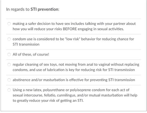 In Regards To Sti Prevention Making A Safer Decision
