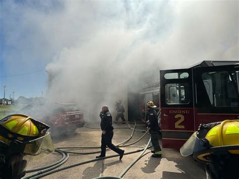Fire Chief Contractors Spark Blaze At Gulfport Fire Station