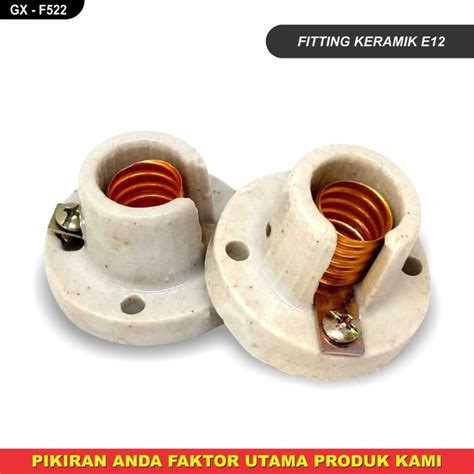 Jual Fitting Tempel Keramik E12 E14 Fiting Dudukan Lampu Cabe Dop