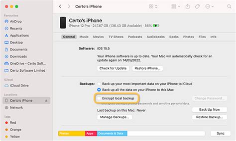 How To Turn Off Backup Encryption Certo Software