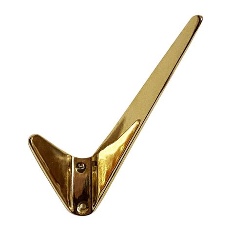 Ebonized Brass Asymmetric Coat Wall Double Hooks By Hertha Baller For Sale At 1stdibs