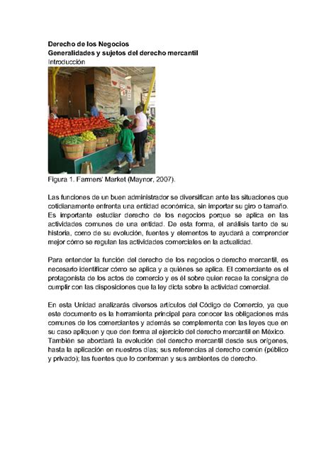 01 Derecho De Los Negocios Generalidades Y Sujetos Del Derecho
