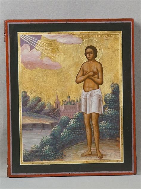 Икона «Святой Иаков Боровичевский дерево левкас темпера золочение Xix век 26 8 × 21 8см