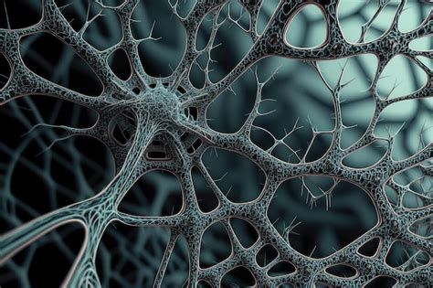premium ai image closeup of neural network with intricate patterns