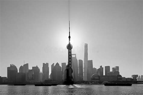 Lujiazui City Skyline Editorial Stock Image Image Of Skyline 296609469