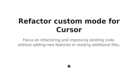 Refactor Custom Mode For Cursor