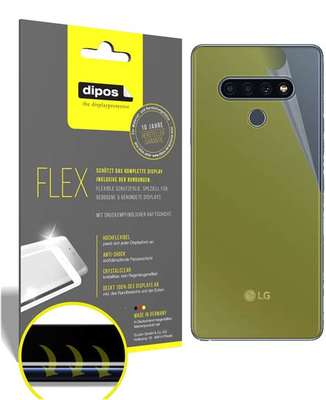 2x Protector De Pantalla Para Lg K71 Trasero Cobertura 100 Láminas