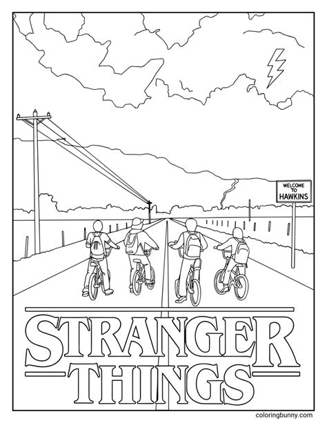 Stranger Things Coloring Pages 28 Free Printable Pdfs