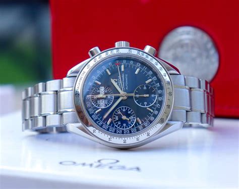 Omega Speedmaster Triple Date 352380 Blue Dial Watchcharts Marketplace