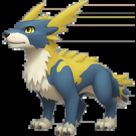 Cute Cool Edgy Digimon Fakemon Animal With Cool Markings Full Body