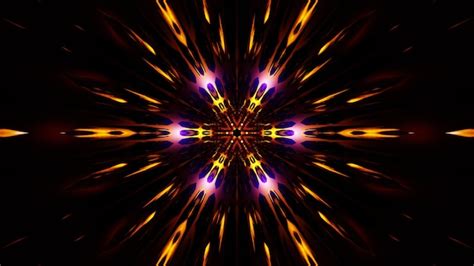 Premium Photo Fractal With Orange Glow Rotating Vj Loop 3d Motion