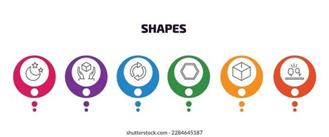 Shapes Infographic Template Icons 6 Step Stock Vector Royalty Free