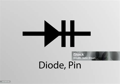 Diode Pin Engineering Symbol Desain Simbol Vektor Simbol Teknik