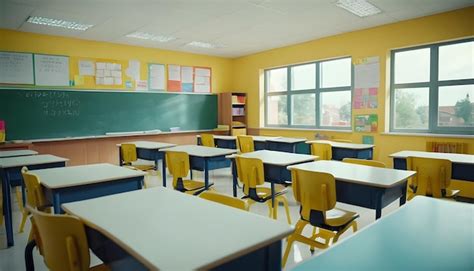 Premium Photo Beautiful View Of School Classroom