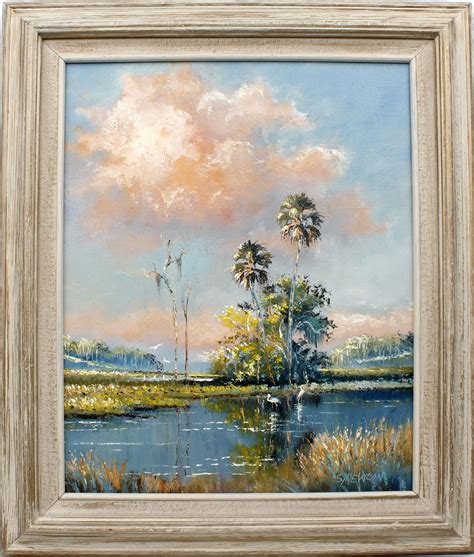 Lot Sam Newton Florida Highwaymen Peachy Clouds