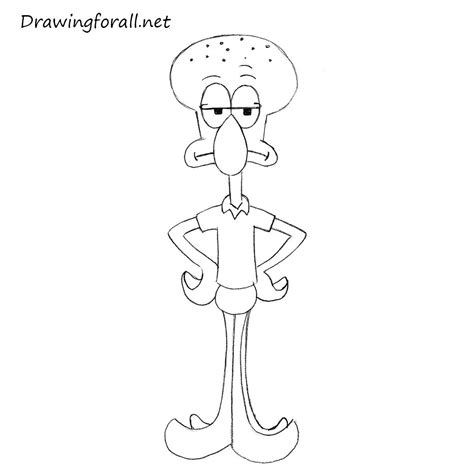 How To Draw Squidward Step By Step