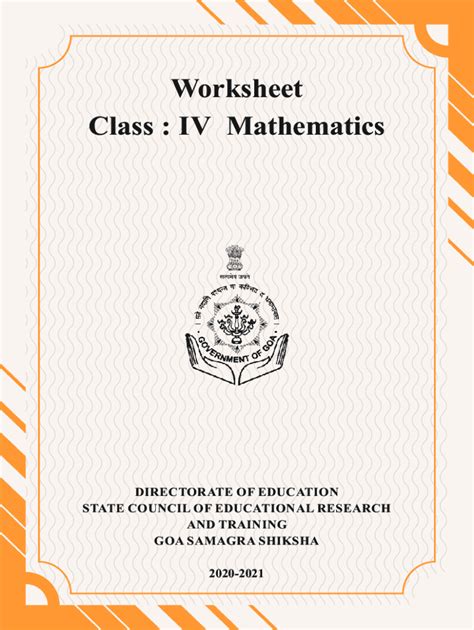 Fillable Online Class Iv Mathematics Fax Email Print Pdffiller