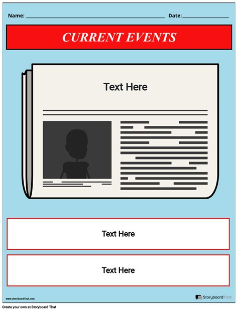 Create Free Current Events Worksheets With Storyboard That