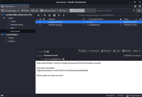 HackTheBox SneakyMailer Writeup ColdFusionX