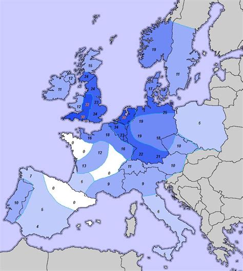 Map Of R1b U106 Genetic Distribution In Europe