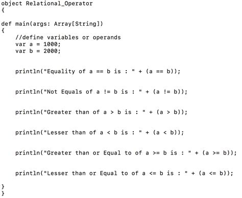 operators in scala datacamp