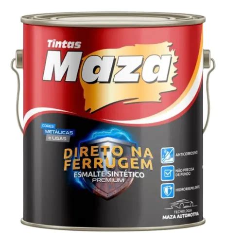 Tinta Esmalte Direto Na Ferrugem Maza Hammerite 3 6l Cores Cor Branco