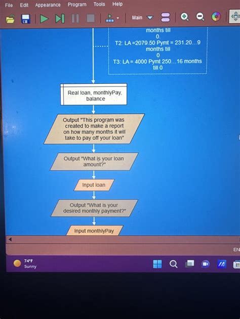 Help Stop Loop At Balance Of 0 Rflowgorithm