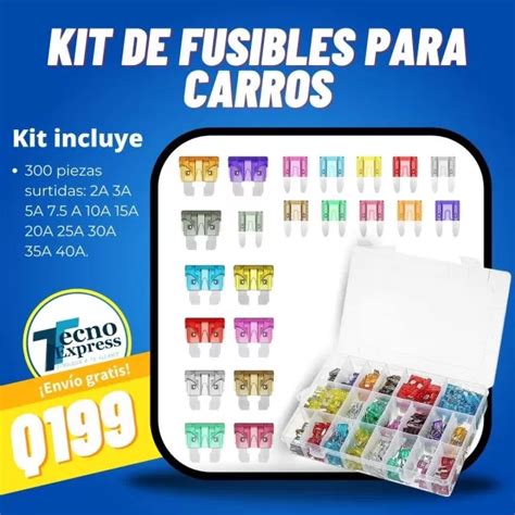 Kit De Fusibles Para Carros Tecno Expres Gt