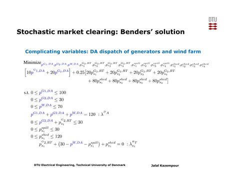 에너지시스템 최적화게임이론 강의 10 Applications Of Benders Decomposition 에너지엔데이터연구소