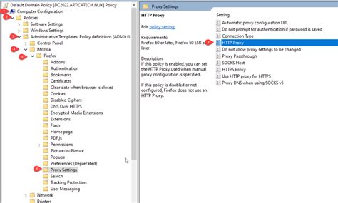 Configuring Proxy Settings Via Gpo On Windows Firefox Artica Wiki