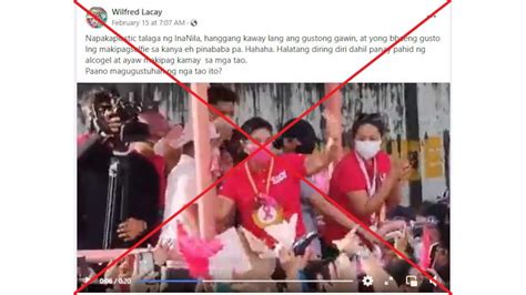 Posts Claiming Philippine Vp Robredo Rejected Supporters Selfie