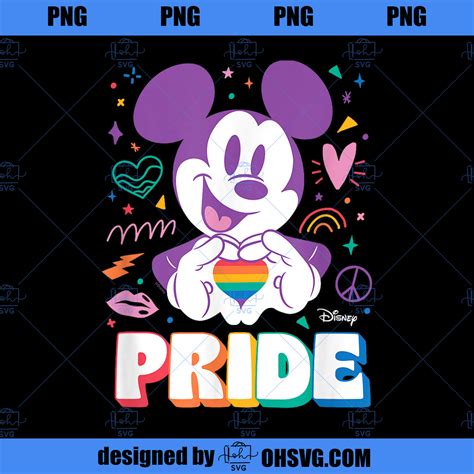 Disney Pride Mickey Heart Png Disney Png Disney Pixar Png Ohsvg