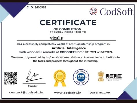 Internshipcompleted Codsoft Nextchapter Vizal S