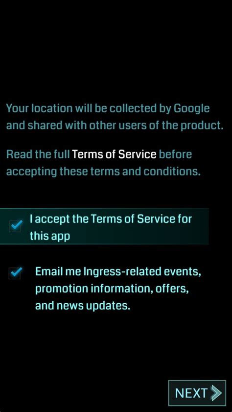 Cool Ui Of Ingress Ingress Terms Of Service Conditioner