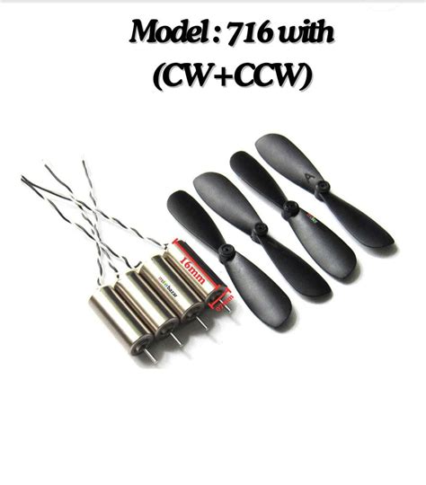 4 Pcs Coreless Micro Motors Kit With 4 Propellers For Dronesquadcoptersrc Drawport